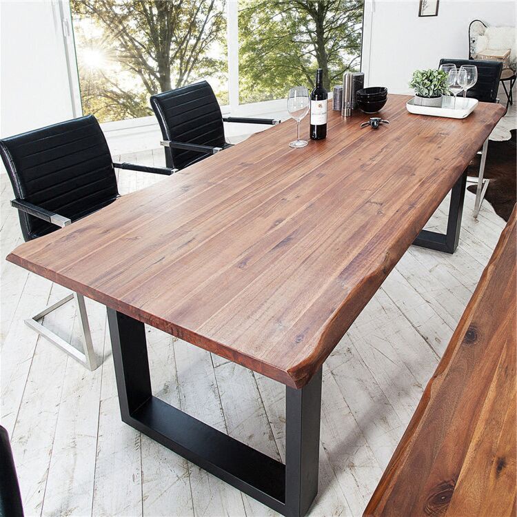 Solid wood table, large board table, office desk, conference table ...
