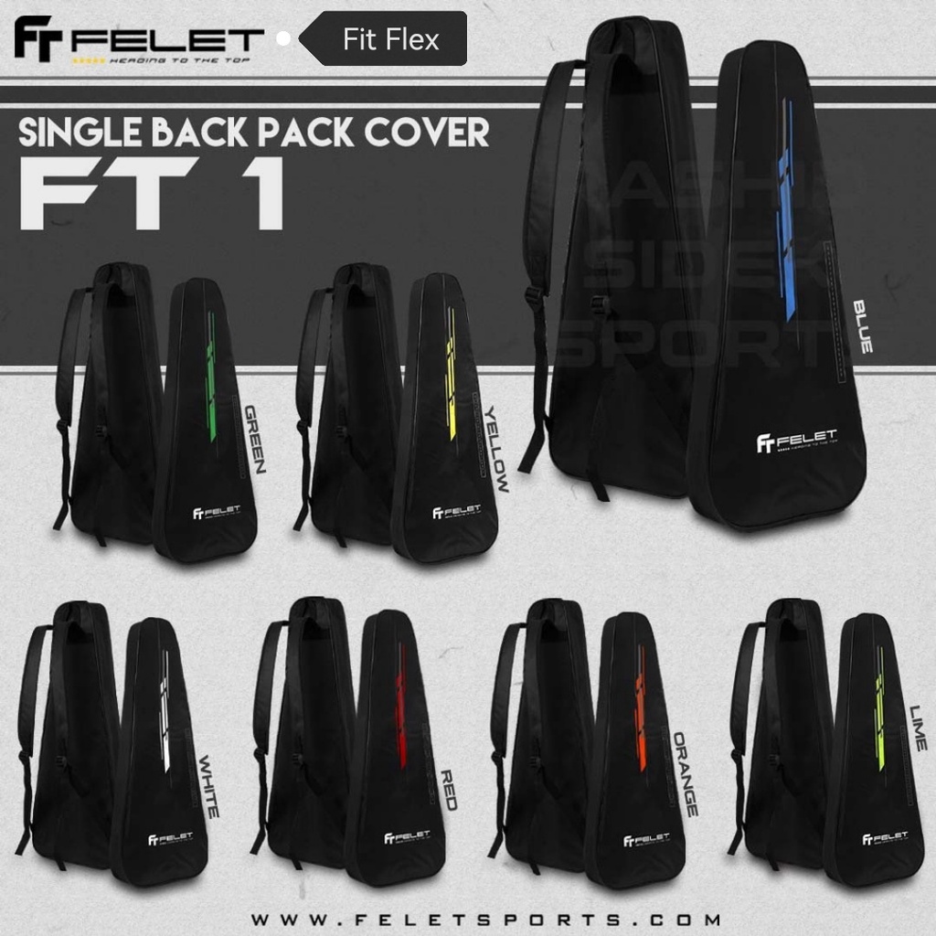 Felet/ Apacs Single Zip Badminton Bag Felet/ Apacs Beg Badminton (100% ...