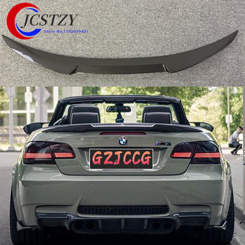 Glossy Black/Carbon Fiber Look Car Rear Trunk Spoiler Lip M4 Style Rear ...