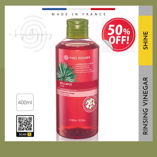 Yves Rocher Hair Rinsing Vinegar Brillance SHINE Healthy Hair Scalp ...