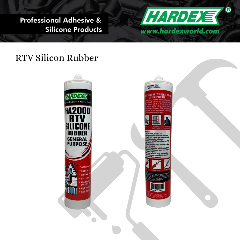 HARDEX HA2000 Silicone Rubber | Silikon Getah | Rubber Sealer | Shopee ...