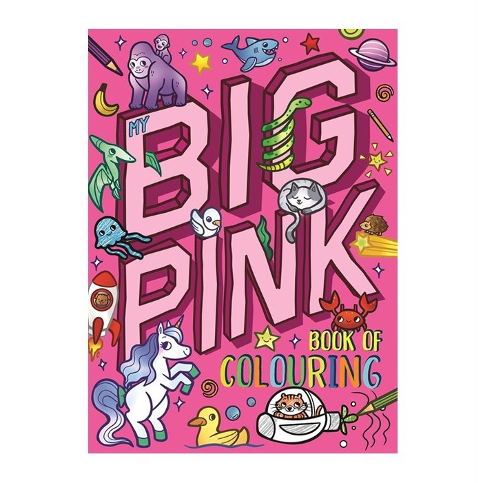 My Big Pink Book Of Colouring for Kids to Color for Hours | Shopee Malaysia