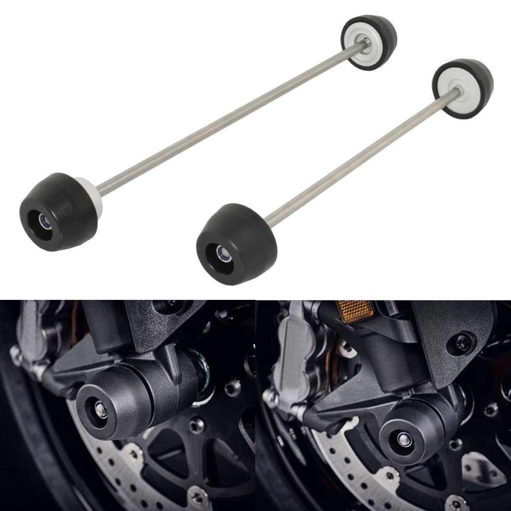 TAORIDER-MOTO Motorcycle Front & Rear Wheel Fork Axle Guard Sliders ...