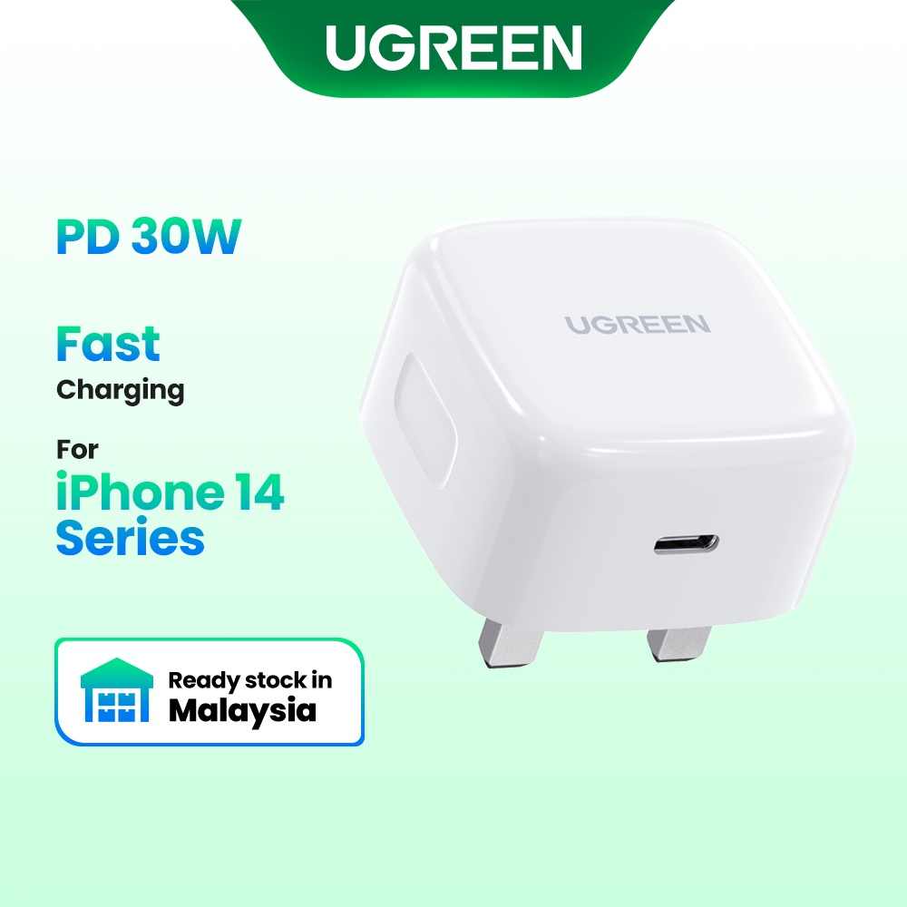 UGREEN PD Charger 30W Quick Charge .0 3.0 QC USB Type C Fast Charger compatible for iPhone 14 14 ...