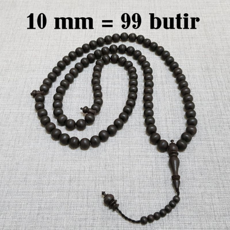 Tasbih Teras Gemunggal Hitam/Galih Kelor Hitam (100% ASLI) Moringa ...