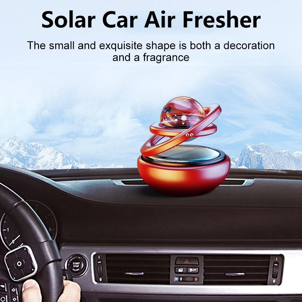 Solar Rotating Car Air Freshener Car Interior Fragrance Perfume ...