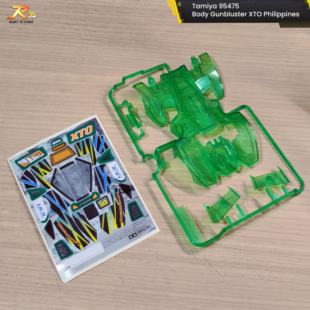 Tamiya 95475 Body Gunbluster XTO Philippines Plus Sticker Decal ...