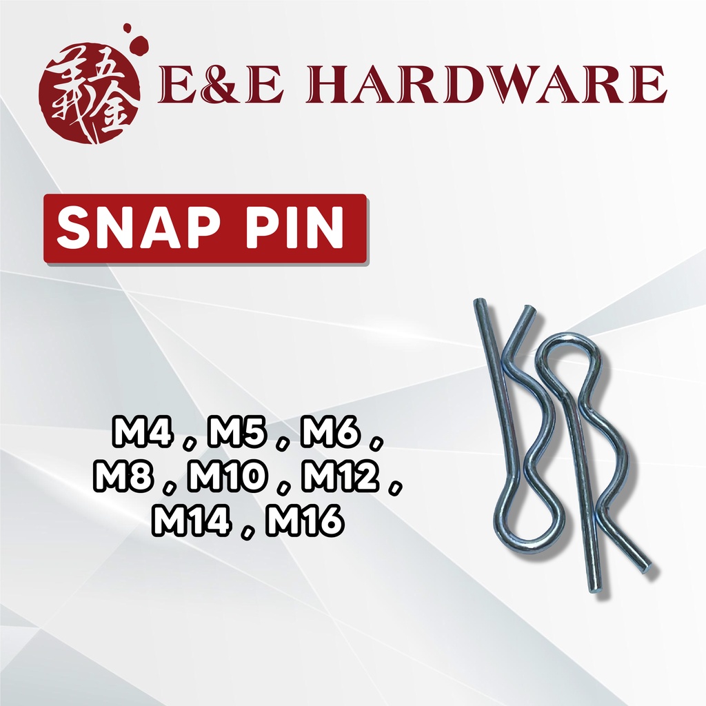 R PIN／SNAP PIN／R CLIP COTTER PIN M4~M16 | Shopee Malaysia
