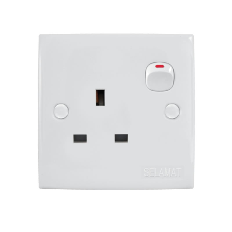 SELAMAT 2K-131 13A SSO 13A 1 Gang Switch Socket Outlet SIRIM APPROVE ...