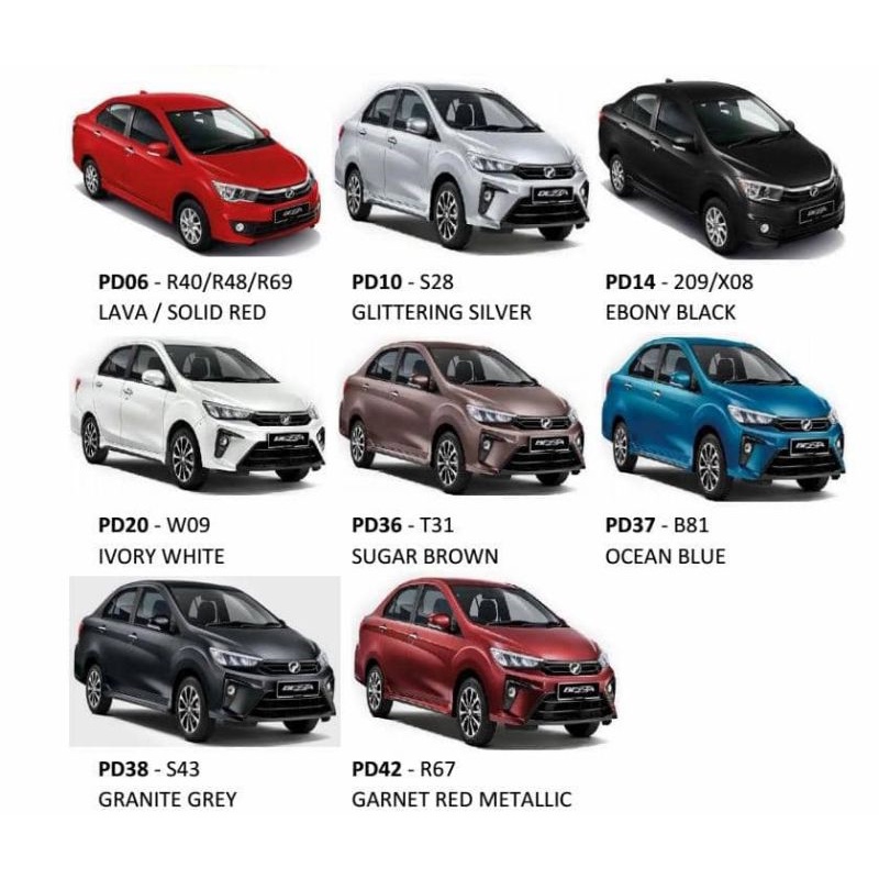 Perodua Bezza 2K Colour Mixing/Cat Bancuh Kereta | Shopee Malaysia