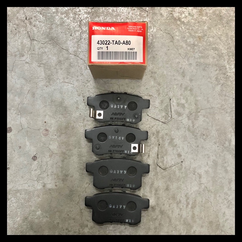 HONDA ACCORD TAO REAR DISC BRAKE PAD 43022-TAO-A80 | Shopee Malaysia