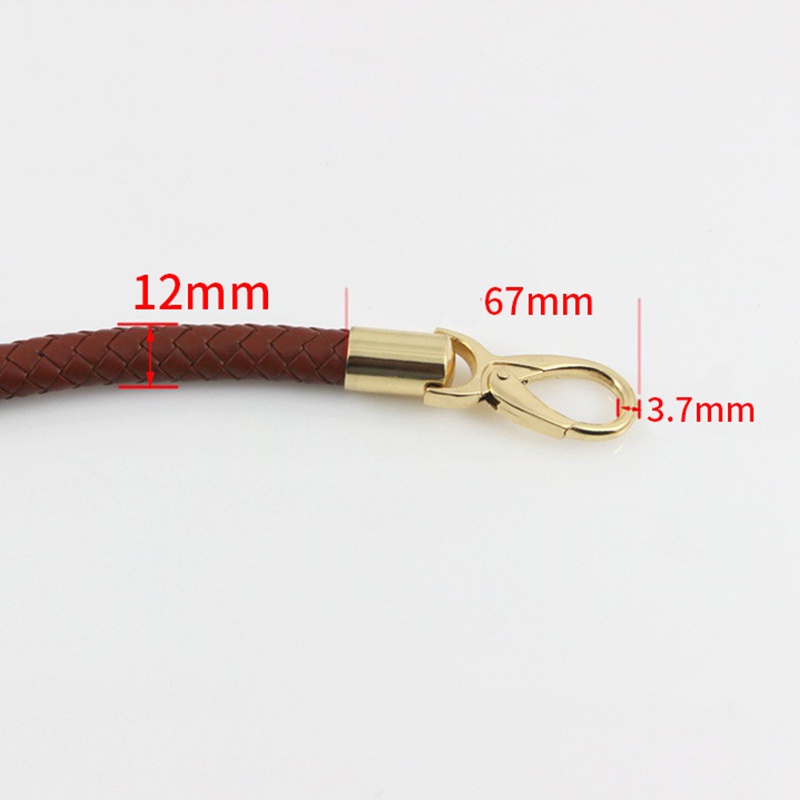 Bag Handle Hand Strap Belt Braided 40cm DIY Detachable PU Leather ...