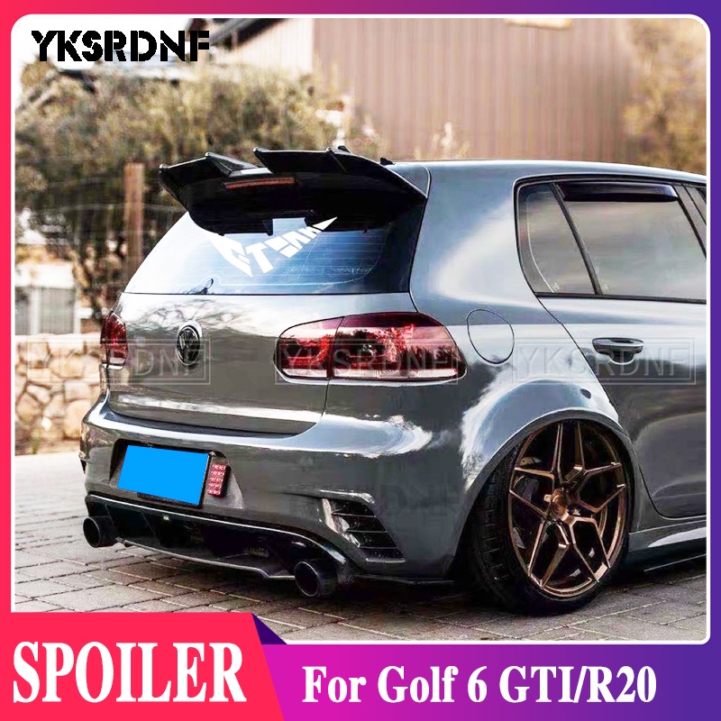 Car Rear Roof Spoiler Wings For VW Golf 6 GTI R MK6 GTI R AK Style ABS ...