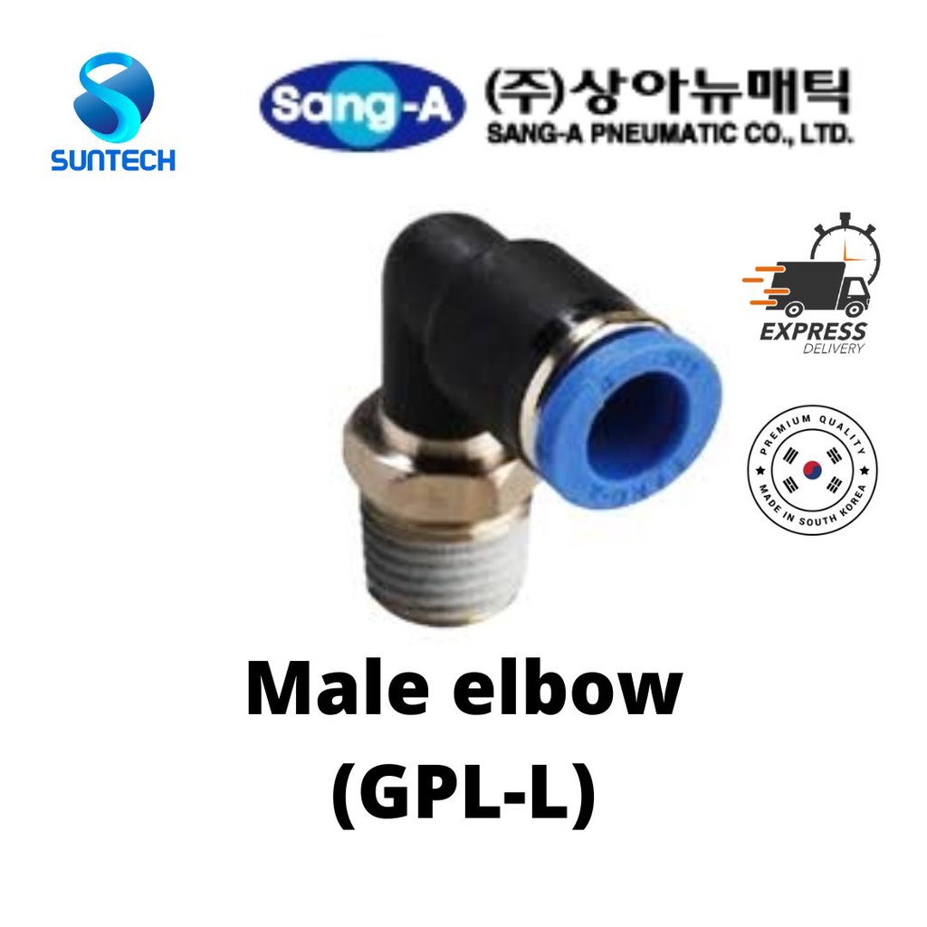 SANG-A PNEUMATIC FITTING - MALE ELBOW [GPL(L)] | Shopee Malaysia