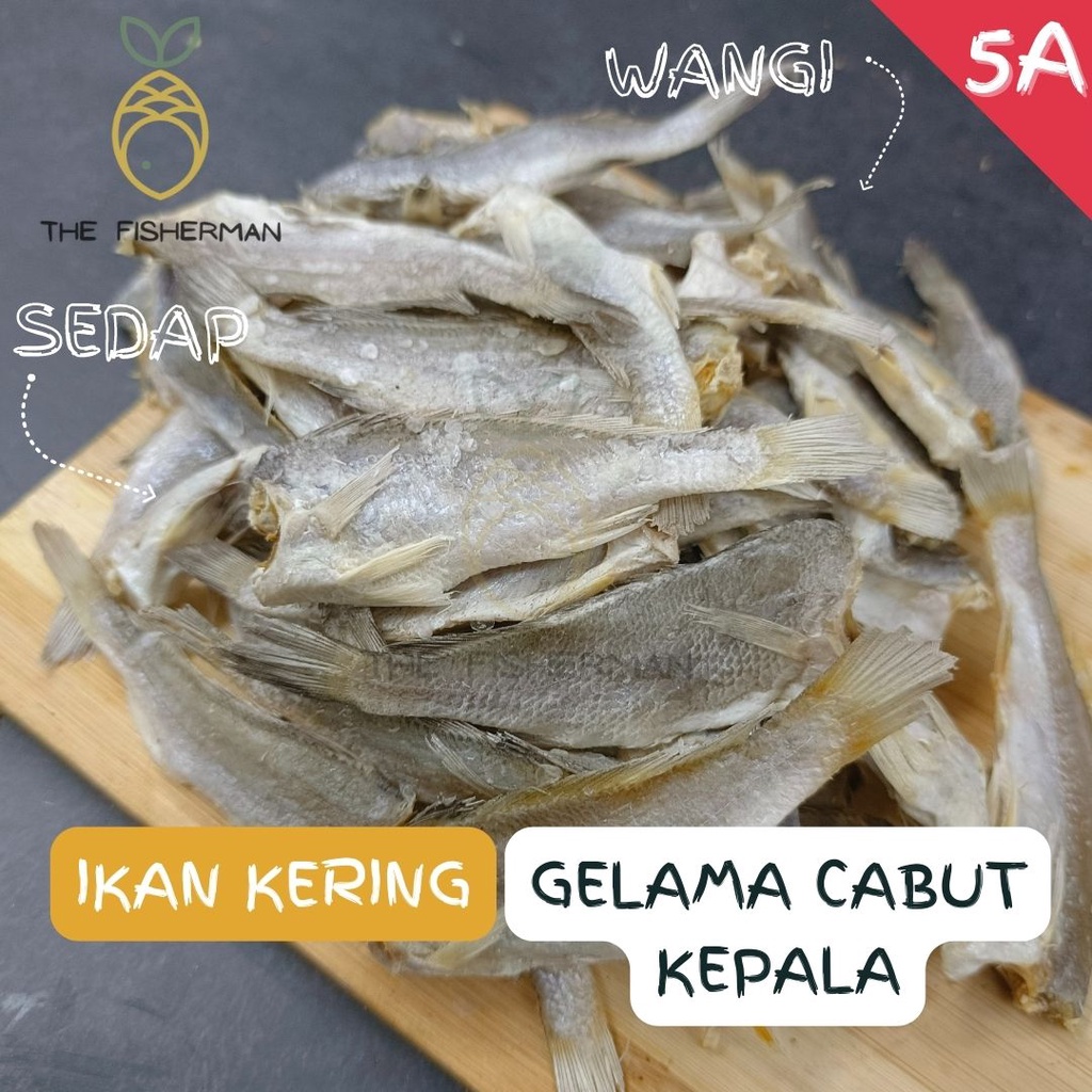 Ikan Masin Gelama Cabut Kepala 5A 1kg Ikan Gelama Potong | Shopee Malaysia