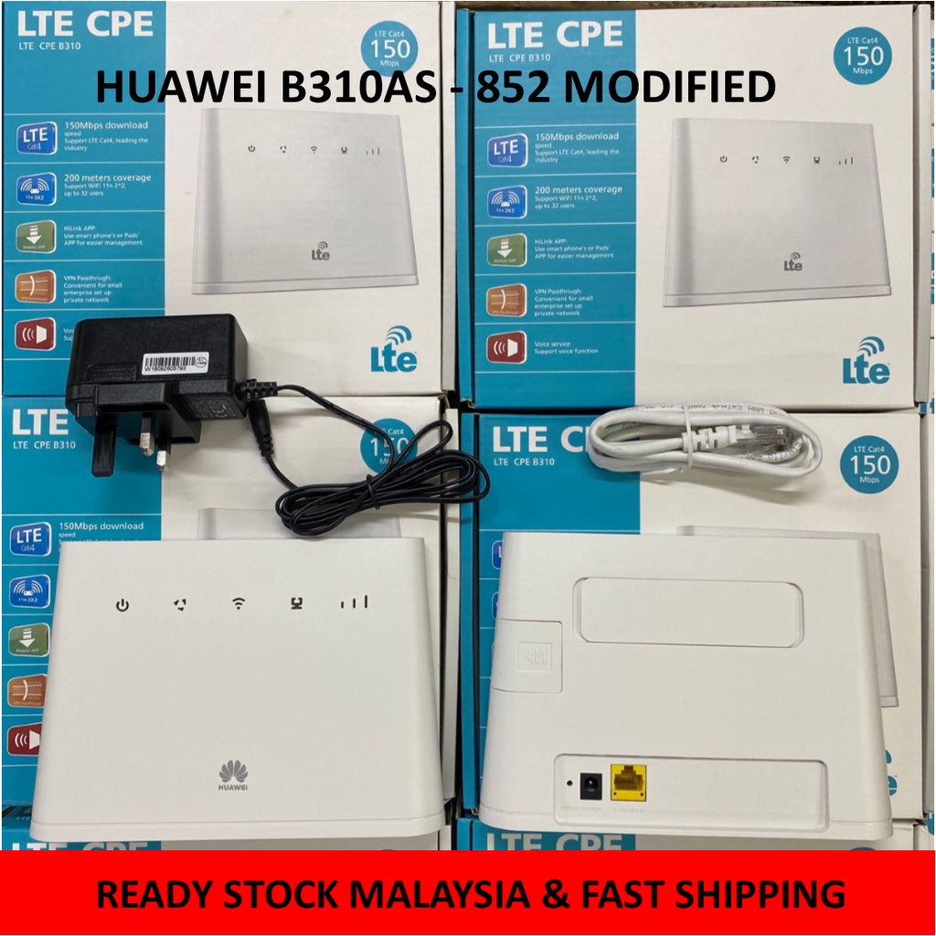 Huawei B310 / B310AS-852 Mod Unlimited Hotspot B310 4G Router (READY STOCK) | Shopee Malaysia