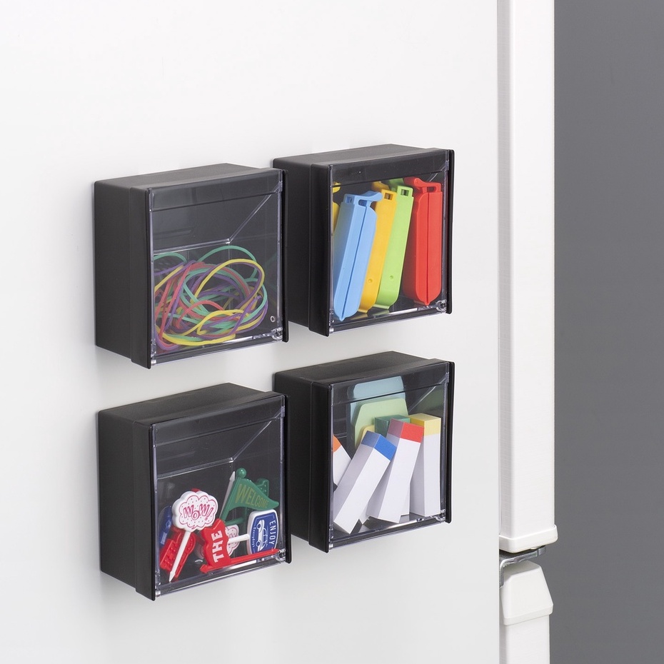 Inomata Mini Storage Box With Magnet Attached For Refrigerator Swing ...