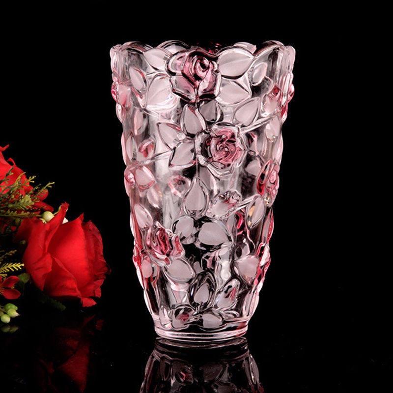 European Crystal Glass Vase Decoration Vase Living Room Vase Glass Vase