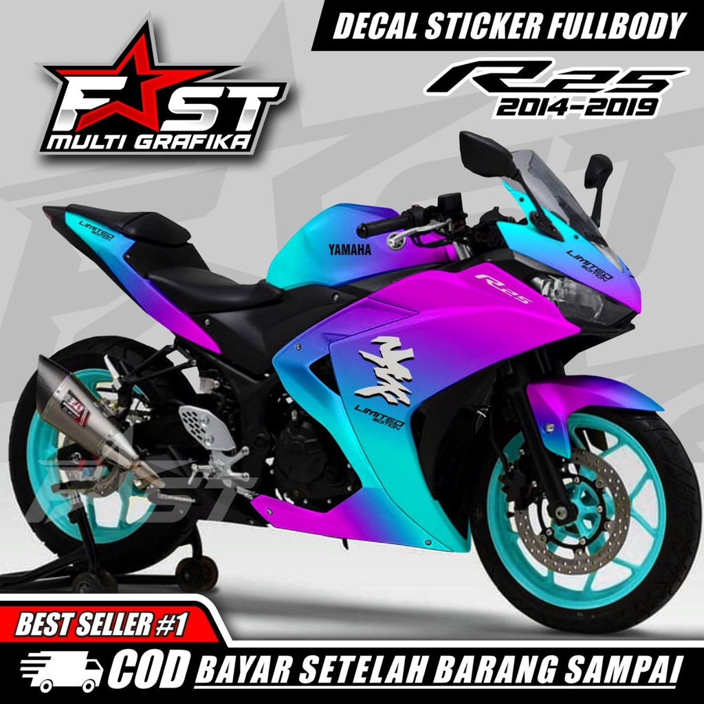 Decal R25 Full Body Decal Yamaha R25 Lama Sticker R25 Fullbody | Shopee ...
