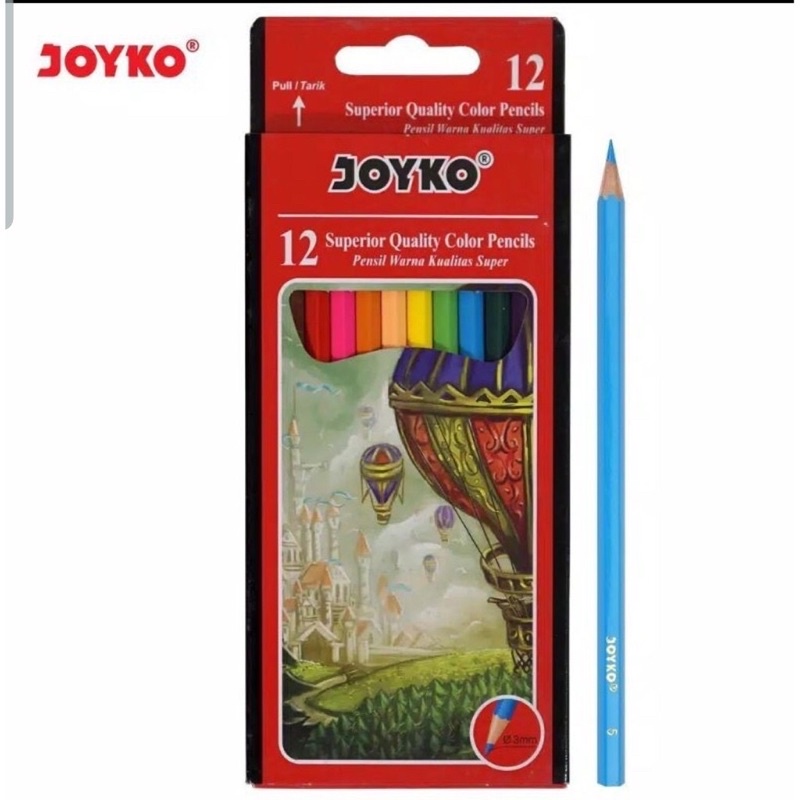 Joyko Colored Pencils 12 Lengths Drawing Coloring | Shopee Malaysia