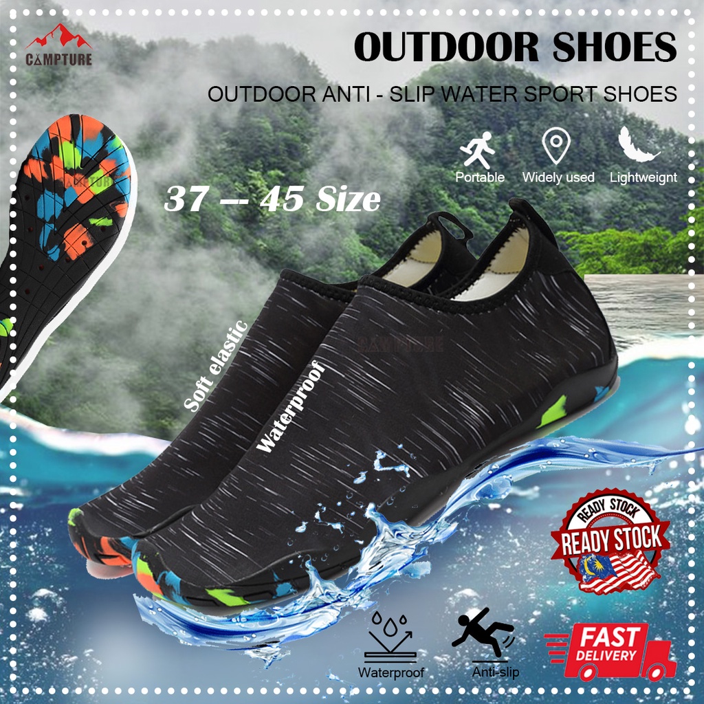 【CAMPTURE】Anti-Slip Outdoor Water Sport Shoes Swimming Quick Dry Shoe ...
