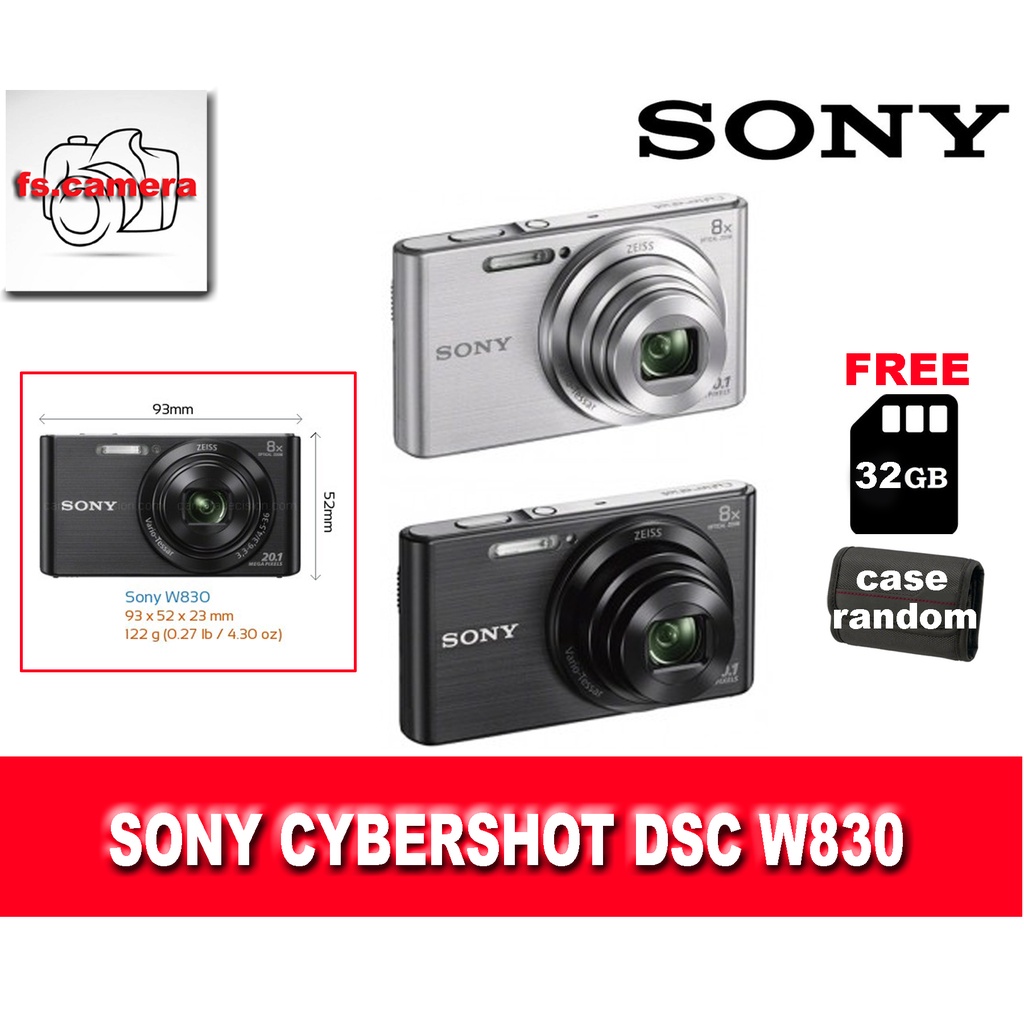 SONY CYBERSHOOT DSC-W830 DIGITAL CAMERA FREE 32GB + CASE | Shopee Malaysia