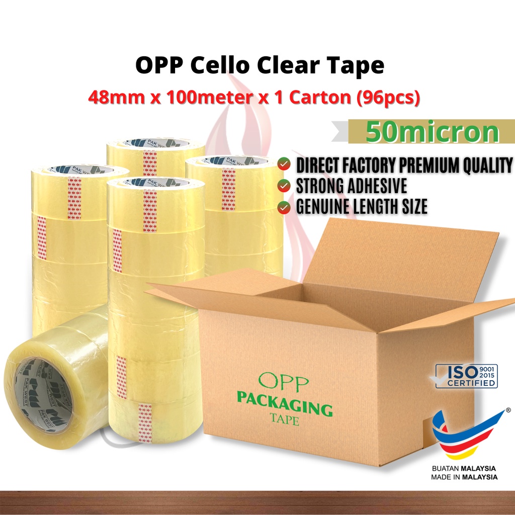 [Bulk Purchase] OPP Tape Cellophane Tape Salotape Clear Adhesive ...