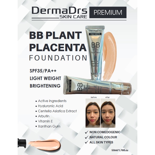 Derma DrS Premium BB Plancenta Foundation | Shopee Malaysia