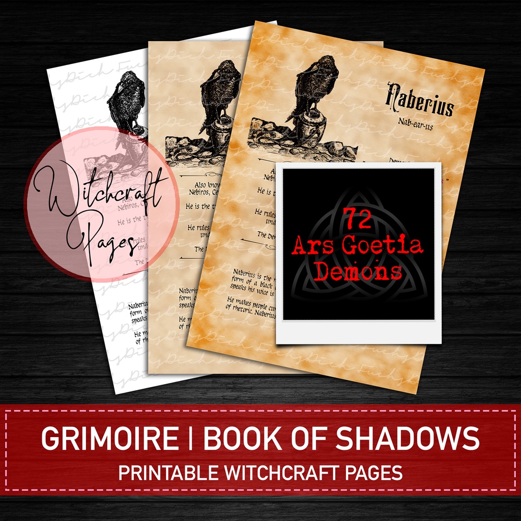 FuchsDich Printable NABERIUS 72 Ars Goetia Demons | PDF Witchcraft ...