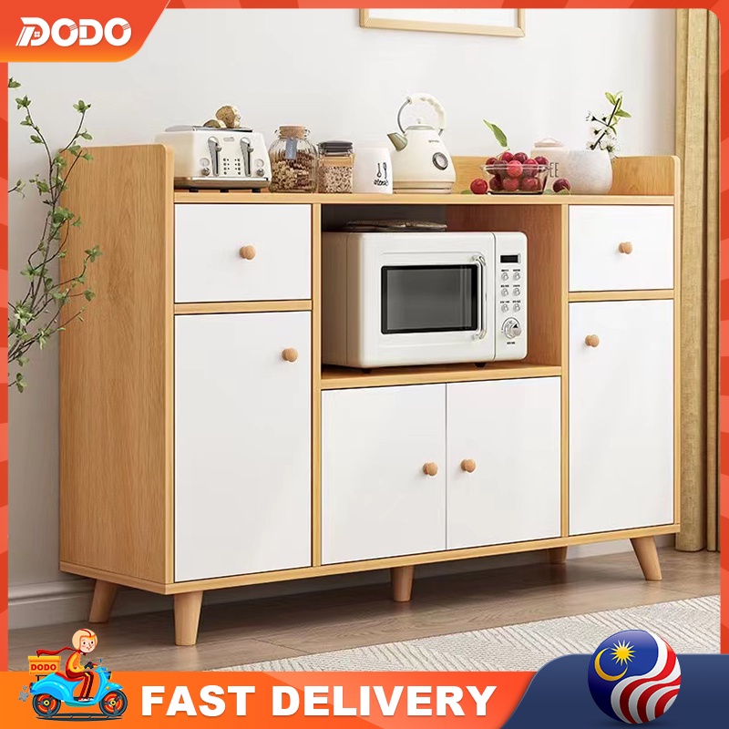 DO 120CM Kitchen Cabinet Multifunctional Side Cabinet Sideboard Storage ...