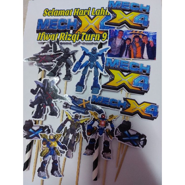 MECH X 4 CAKE TOPPER | Shopee Malaysia