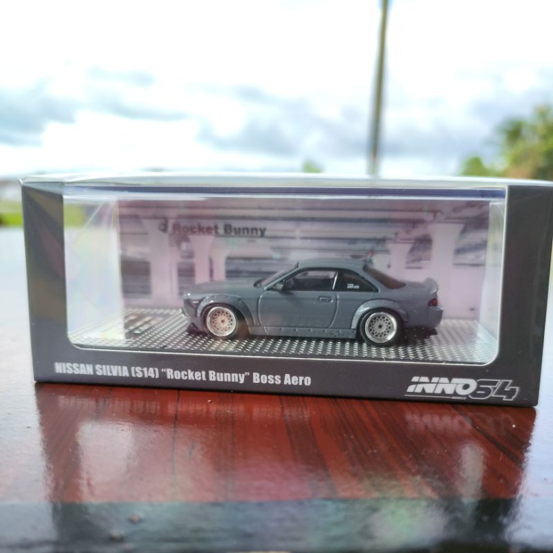Inno Models Inno64 1/64 Nissan Silvia S14 Rocket Bunny BOSS AERO Grey ...