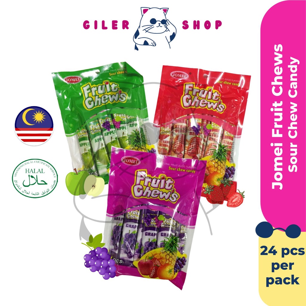 Jomei Magic Chew Fruit Chew Candy Sour Chew Candy Apple Strawberry ...