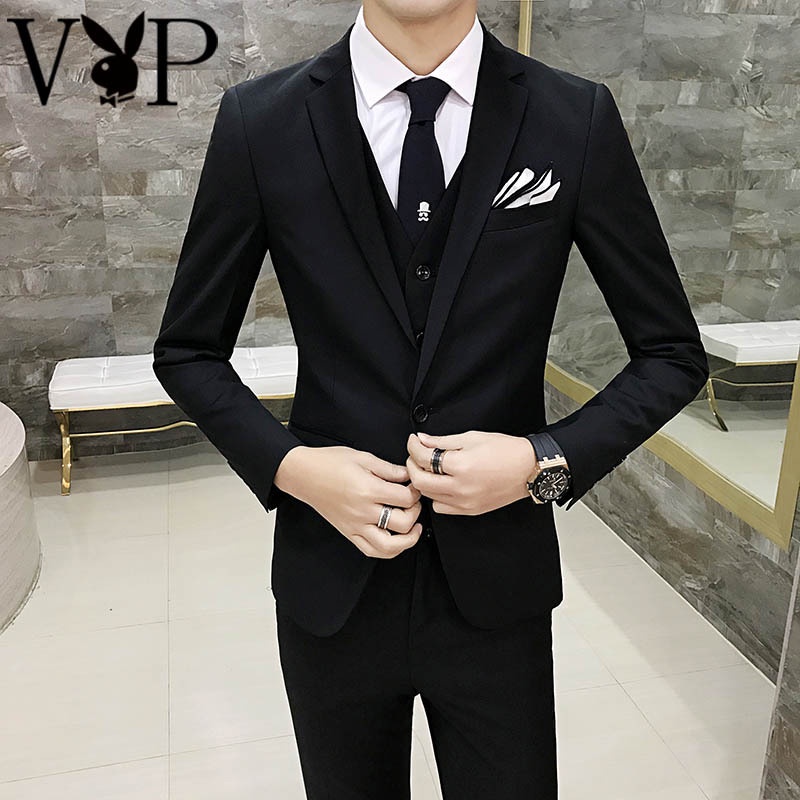 [Playboy] VIP New Suit men s busines formal body dress Korean version ...