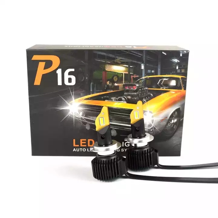 TDCU Super Bright Canbus 2 Pcs P16 Led Car Headlight 6000K 4500K H4 H7 ...
