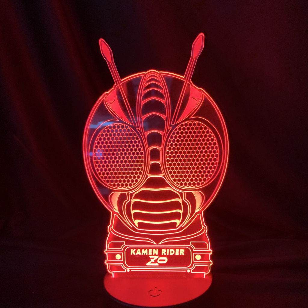 Kamen Rider ZO Showa LED Lamp (RGB Colors + REMOTE) Night Bed Light ...