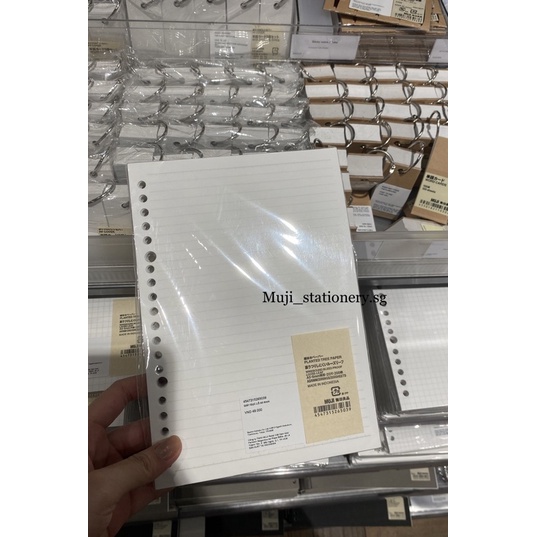 Muji • A5 perforated paper core 200 sheets, 20 holes | Shopee Malaysia