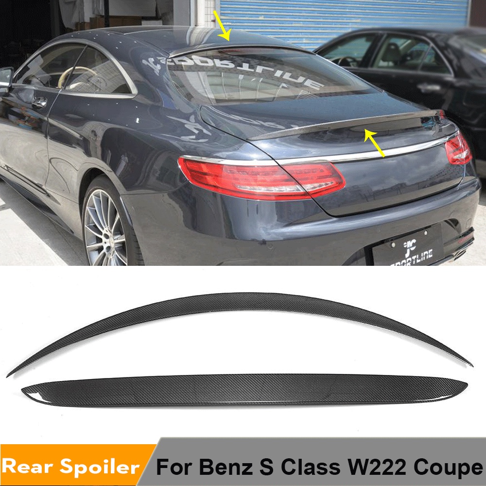 Carbon Fiber Rear Spoiler For Mercedes-Benz W222 S Class S500 S550 S63 ...