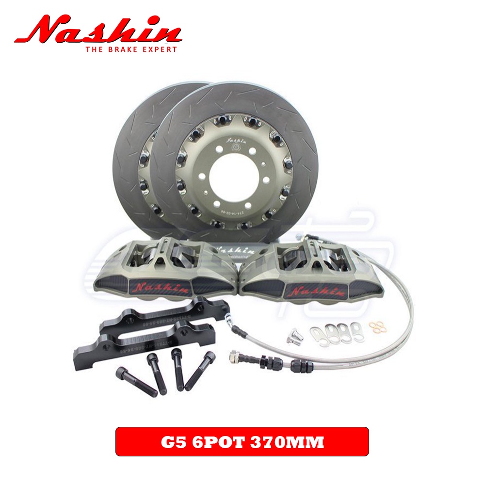 Nashin G5 6 Pot Floating Disc Big Brake Kit (370mm) | Shopee Malaysia