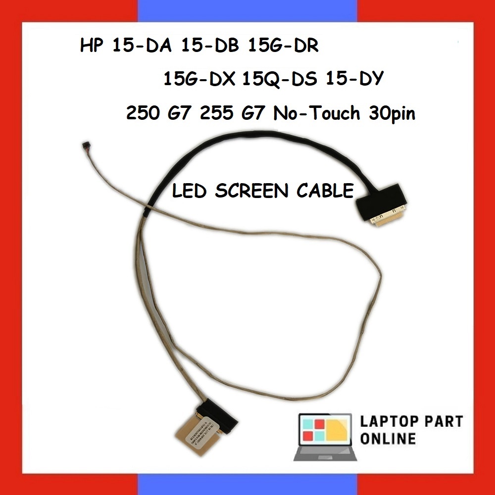 HP 15-DA 15-DB 15G-DR 15G-DX 15Q-DS 15-DY 250 G7 255 G7 No-Touch 30pin ...