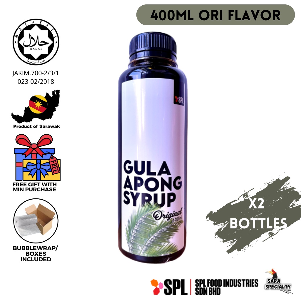 [READY STOCK] Sirap Syrup Gula Apong Asli Sarawak Sugar Free Original ...