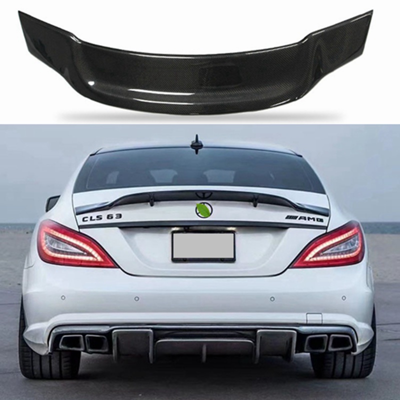 For Mercedes CLS Class W218 Spoiler Carbon Fiber Rear Trunk Spoiler ...