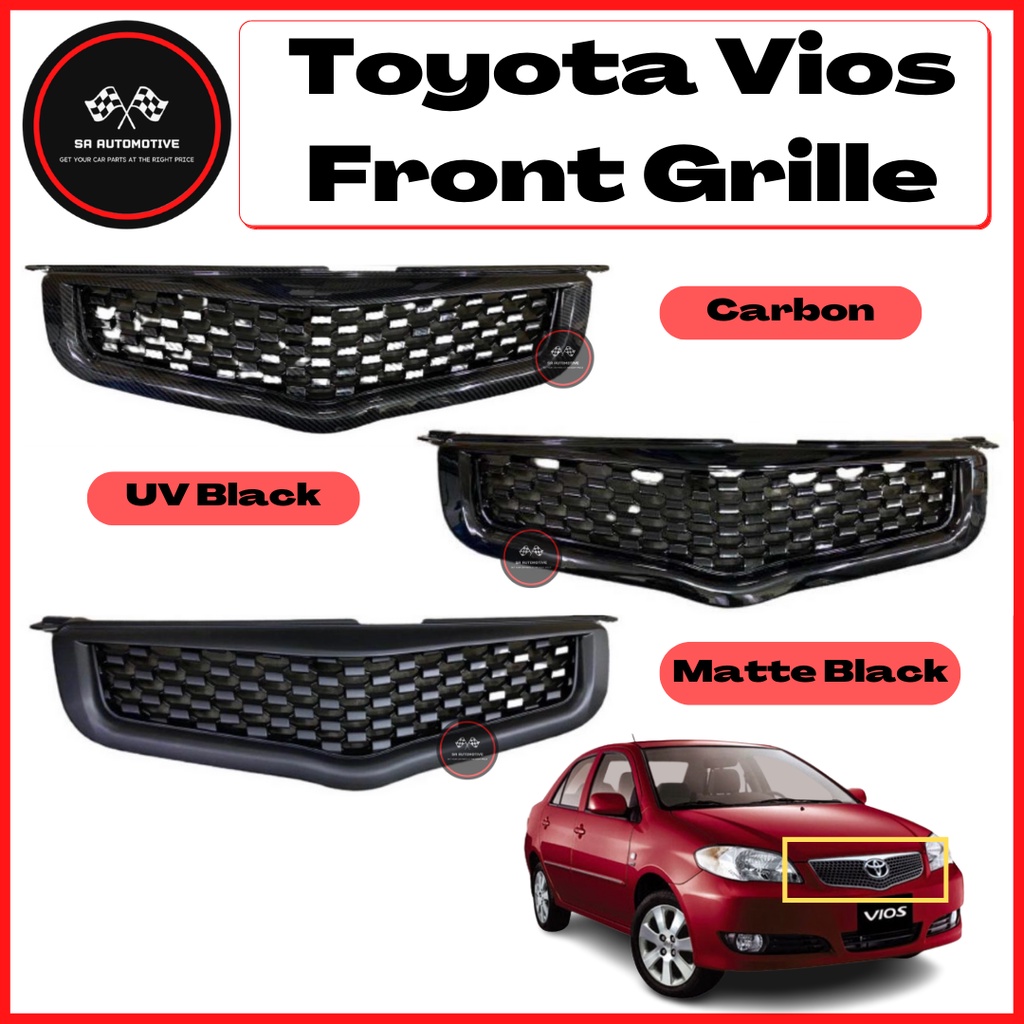 Toyota Vios NCP42 2006 2007 Facelift Front Bumper Grill Grille ABS ( UV ...