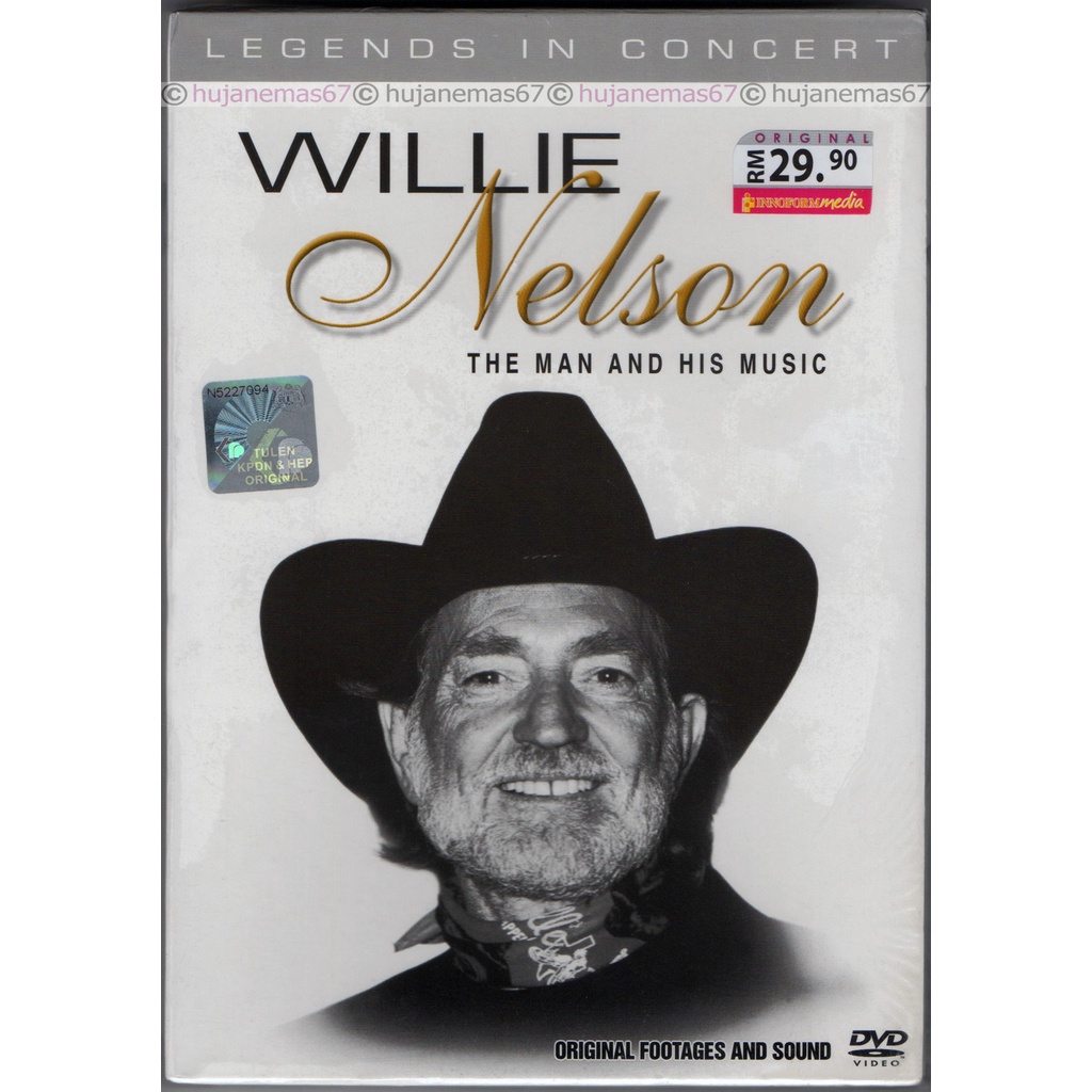 WILLIE NELSON - The Man And His Music 2005 INNOFORM MEDIA ORIGINAL DVD ...