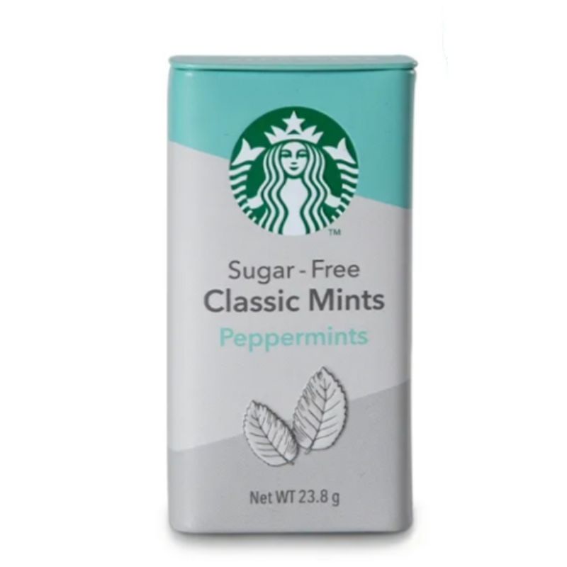 [5 Packs] Starbucks Sugar-Free Classic mints Peppermint | Shopee Malaysia