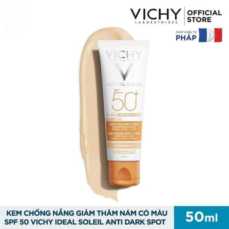 Vichy CAPITAL SOLEIL 3 IN 1 Gold Line Sunscreen | Shopee Malaysia