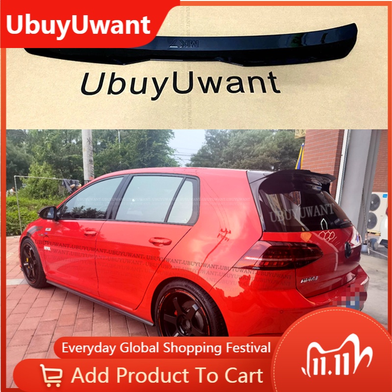 UBUYWANT Rear Roof Lip SPOILER Wing For Volkswagen VW Golf 7 MK7 GTI R ...
