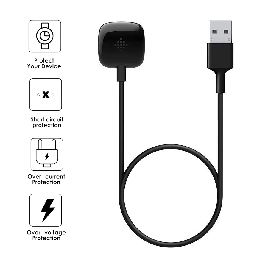 Fitbit Sense/Sense 2/Versa 3/Versa 4 Ori Charging Cable Charger ...