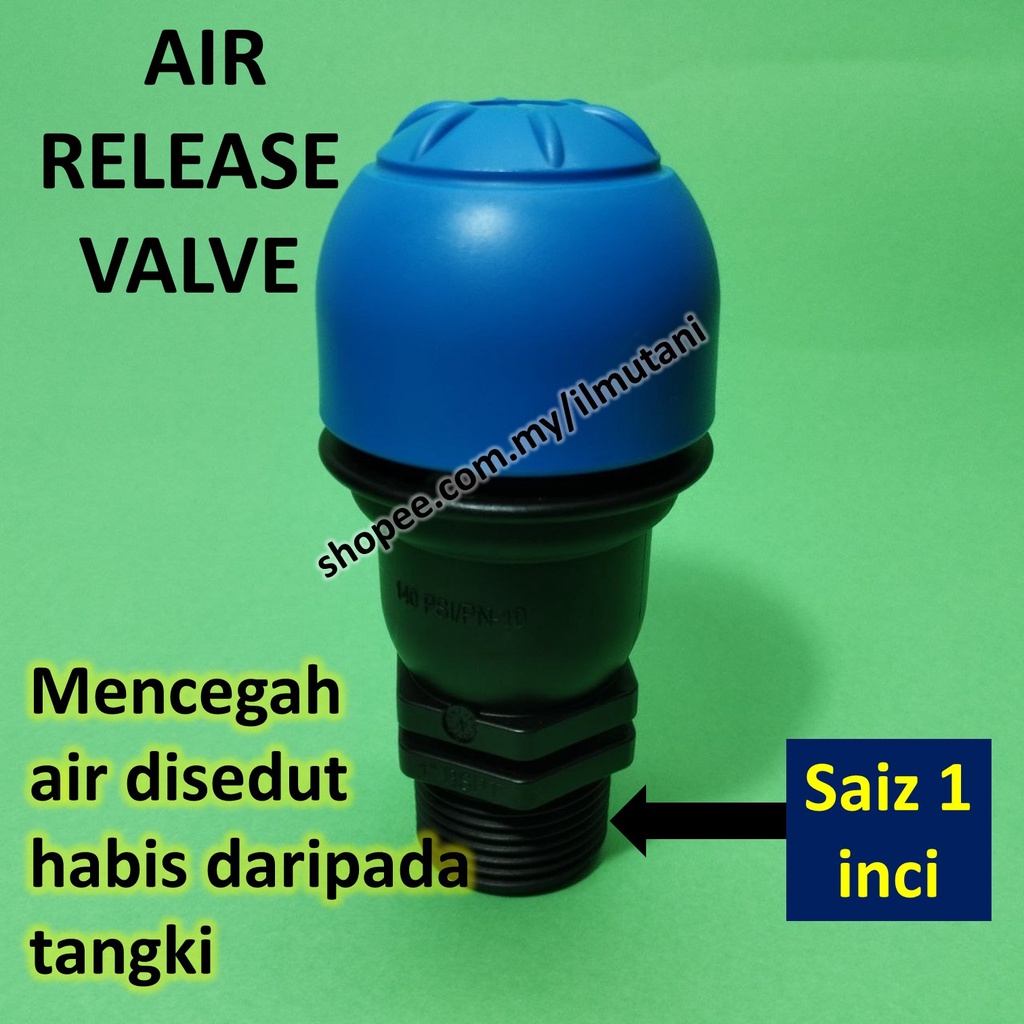 Air Release Water Valve or Vacuum Release Valve 1" Male Threaded Injap ...