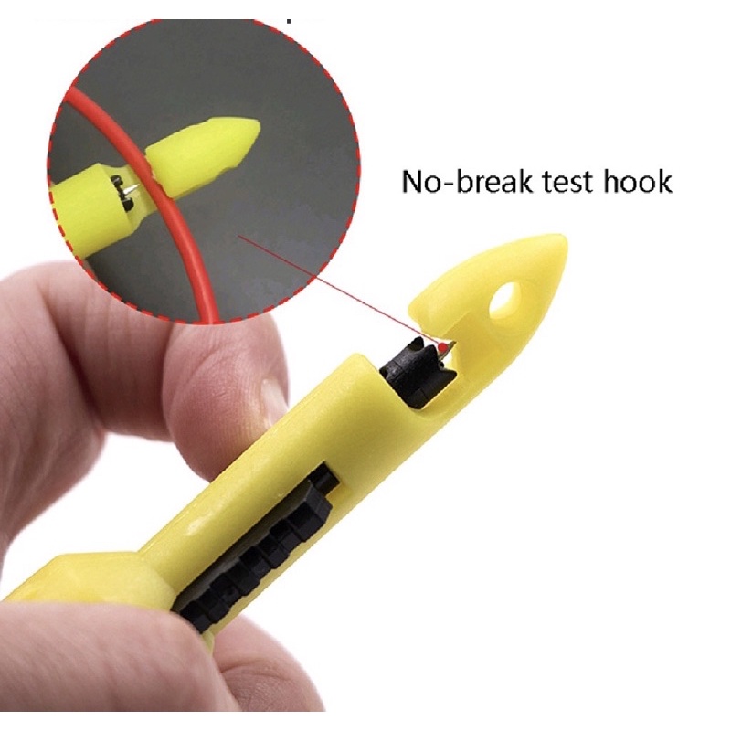 1pc test pen tester support no wire cut no break test hook test pen ...